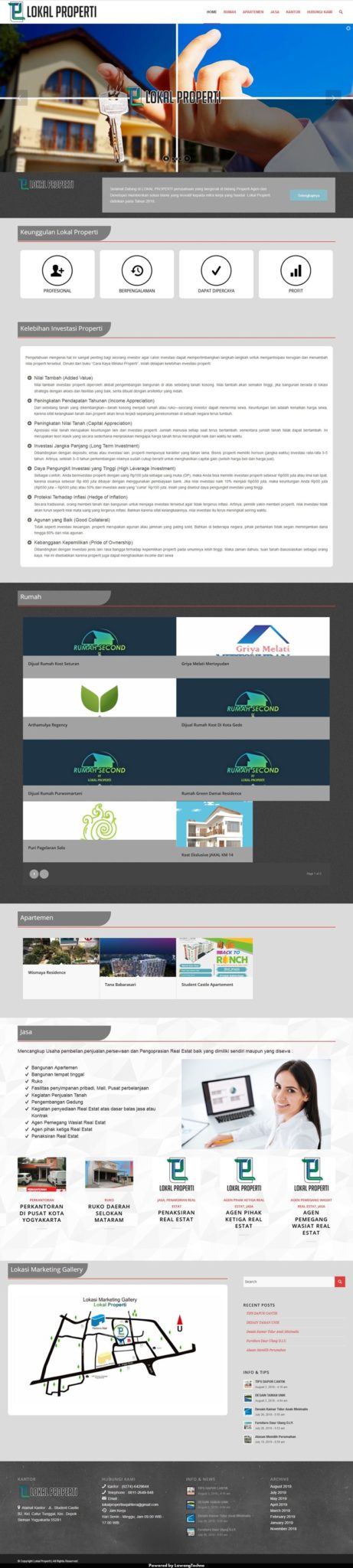 Lokal Properti - Jasa Pembuatan Website dan Toko Online | Jasa Buat Web ...